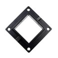 3"x3" Aluminum Fence Post Flange - Deck Mount, Black - Secure Post Base ...