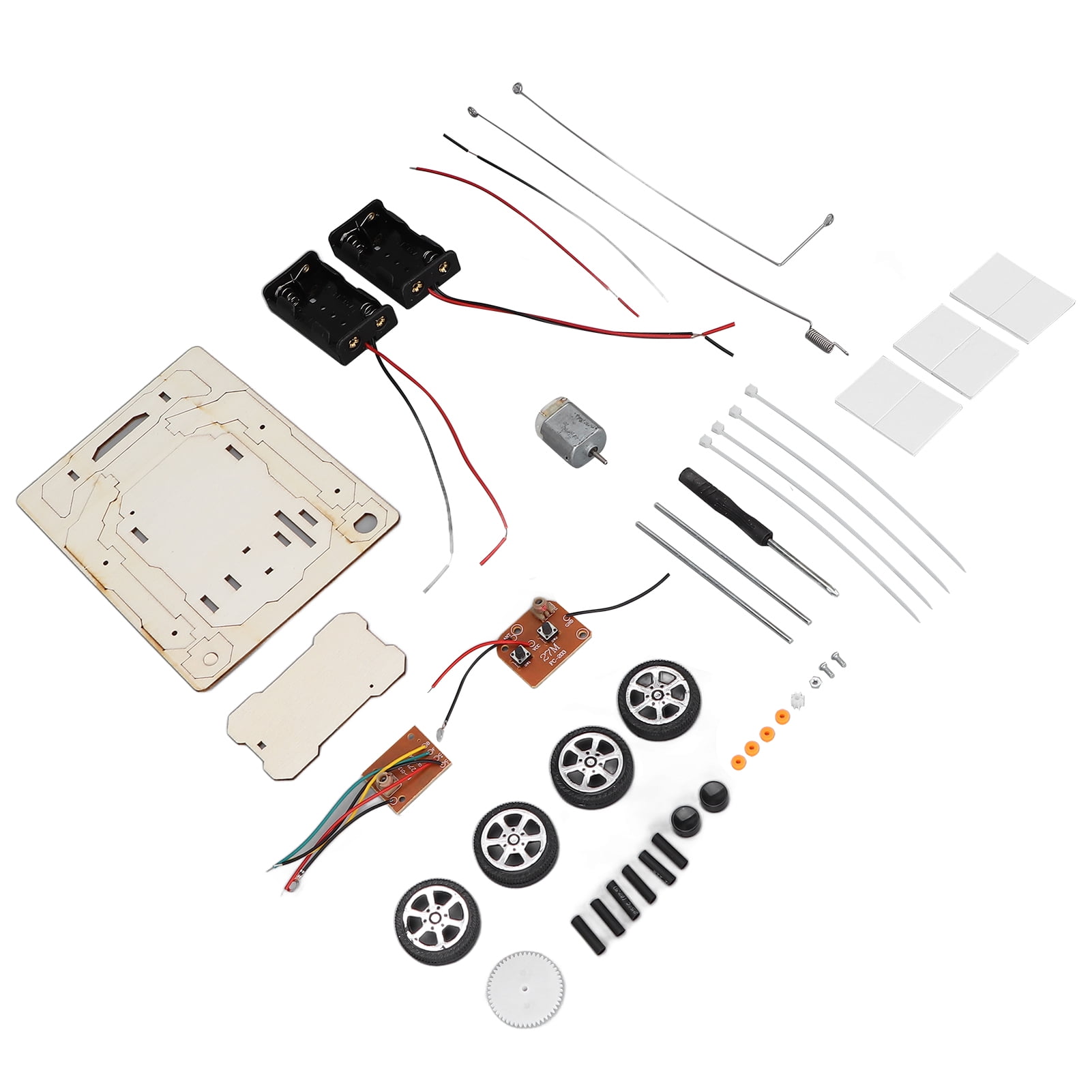 Buy Ccdes DIY Wireless Remote Control Car Wooden RC Car Model Kit For ...