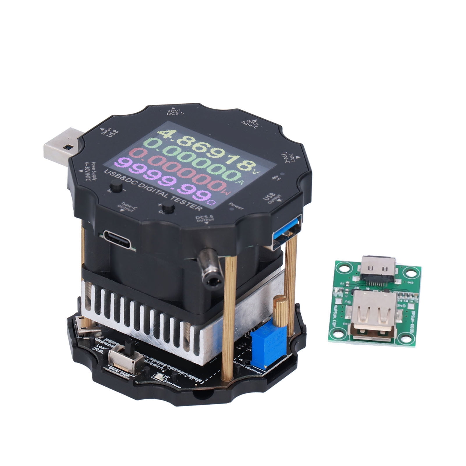 USB Tester High Definition LED Screen 3 in 1 Digital Multimeter with ...