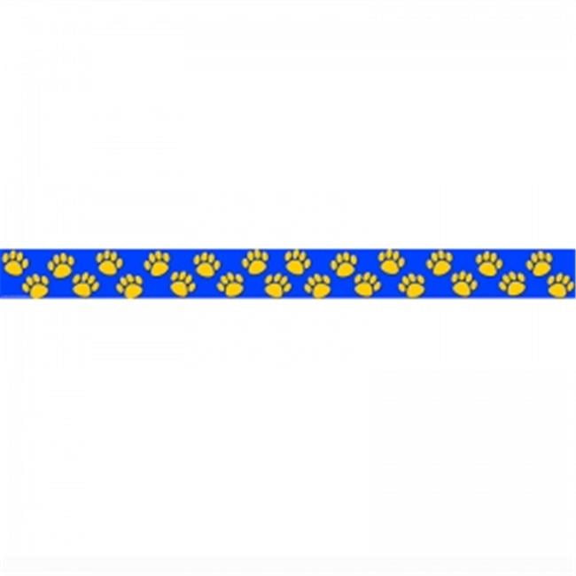 Blue Paw Print Border