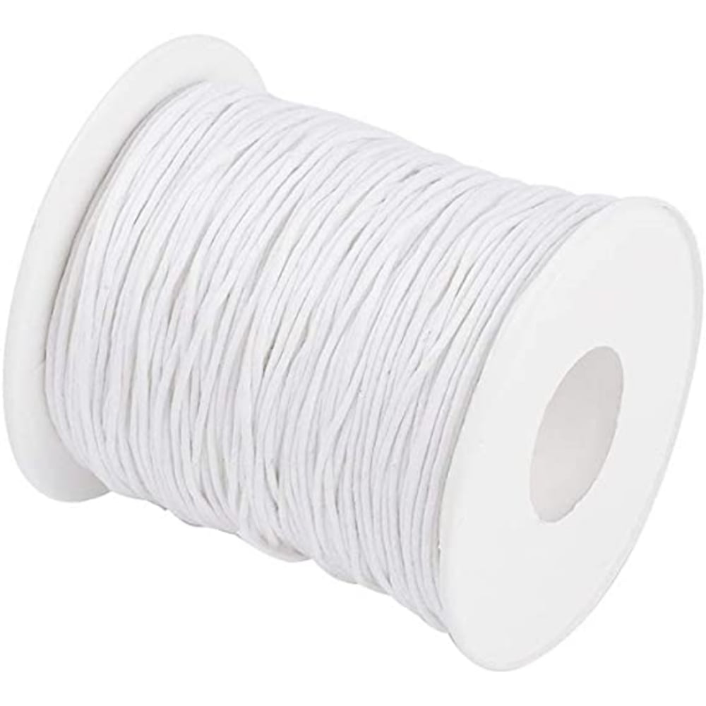 Dosaele 1 Roll 1mm Waxed Cotton Thread Beading Cord for Jewelry Making ...