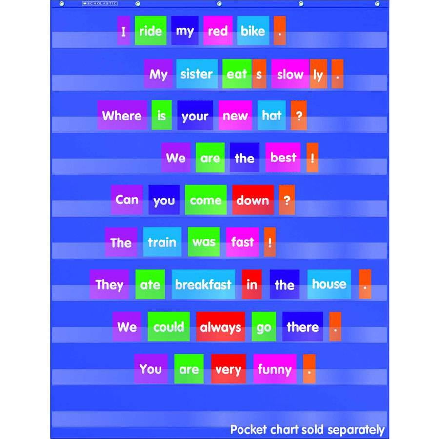 Scholastic Sentence Building Parts of Speech Pocket Chart - Walmart.com