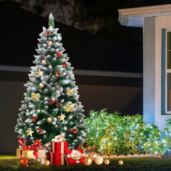 Silk Christmas Trees Colorado Mountain Pine Artificial Tree - Walmart.com
