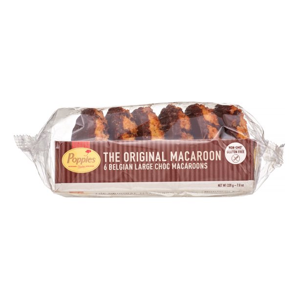 Poppies Macaroons Coconut Chocolate Drizzled, 7.8 Oz - Walmart.com