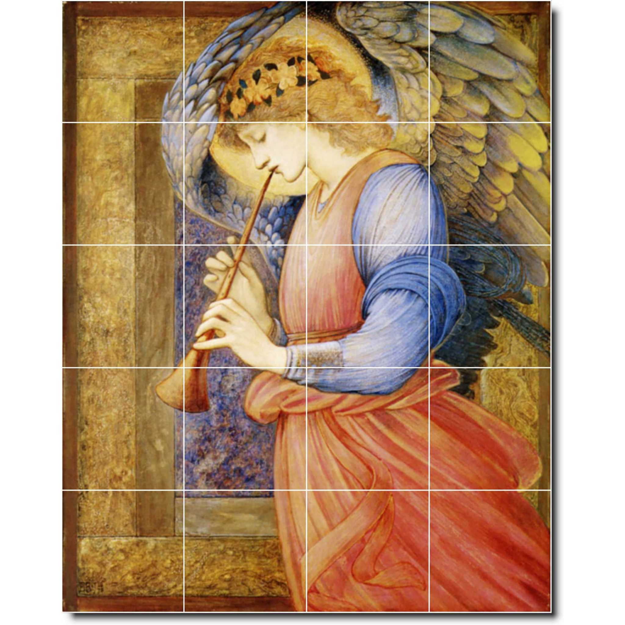 Ceramic Tile Mural-Edward Burne-Jones Angels Backsplash Tile Mural 29 ...