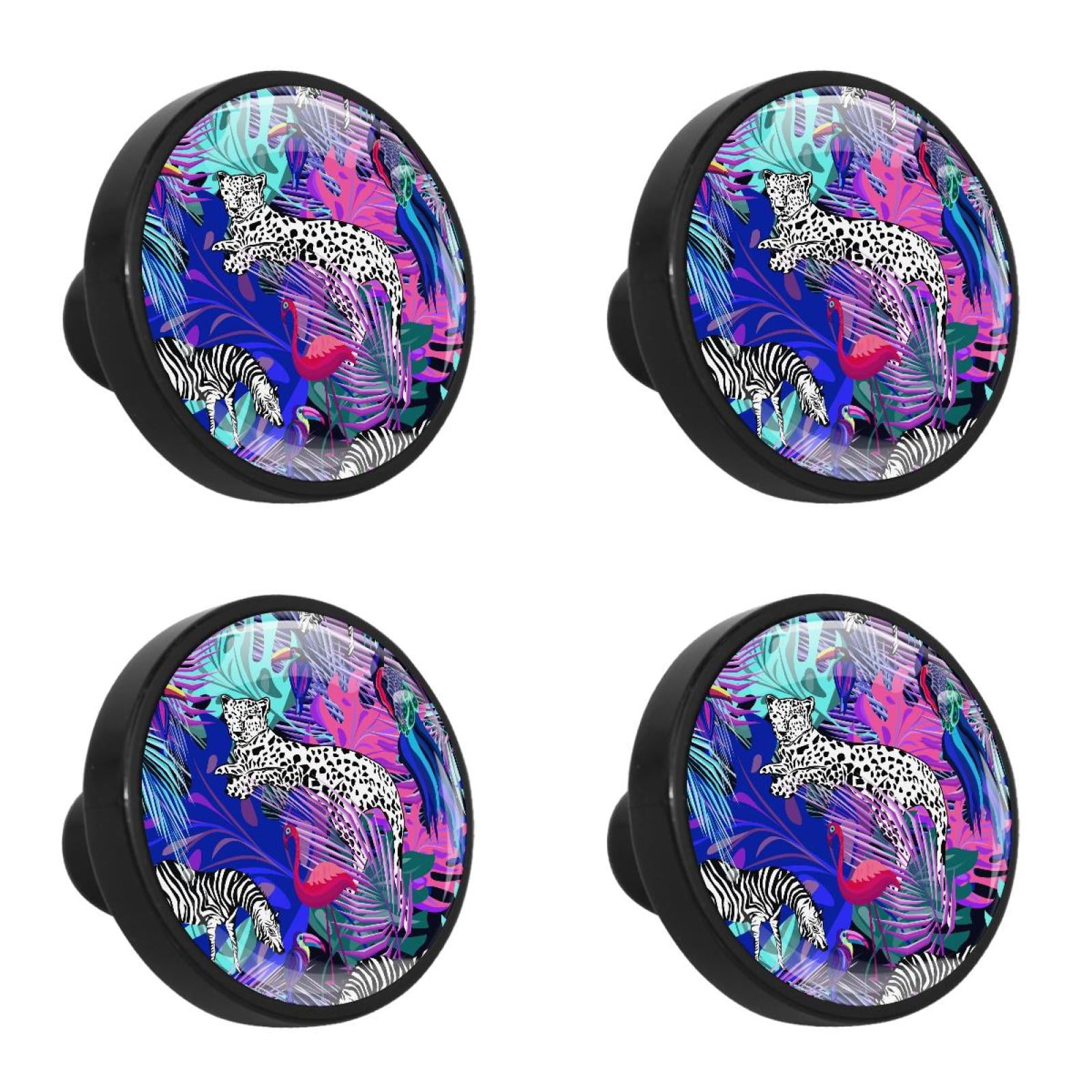 4 Pcs African Animals Birds Knobs for Kitchen Cabinet Cupboard Dresser ...