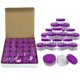 5g/5ml High Quality Acrylic Leak Proof Clear Container Jars with Purple ...