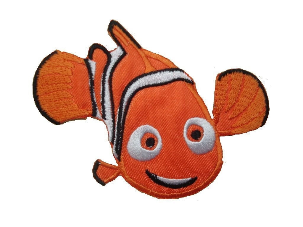 Finding Nemo Iron On Patch Fabric Applique Motif Cartoon Decal 3.5"x3.2 ...