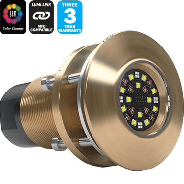 Lumishore LUM-60-0342 TIX803 Blue & White Color Thru-Hull Underwater ...