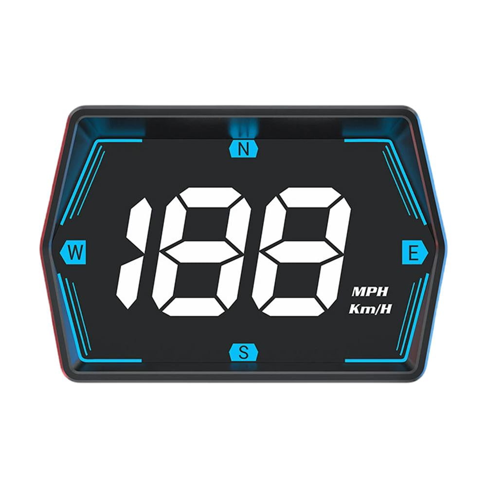SharkTRUE Compact GPS HUD: Real-Time Speed Display, Auto Alert ...
