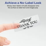 Avery Glossy Clear Address Labels, Permanent, Sure Feed Technology, Fit ...