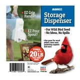 Buddeez 16 QT. Bird Seed Storage Dispenser, Plastic Container with Lid ...