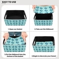 2 Pcs Foldable Felt Storage Bins Decorative Fabric Organizer Baskets ...