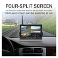 AHD 9 Inch Wireless Car Monitor 4ch Quad DVR Dash Monitors Display IPS ...
