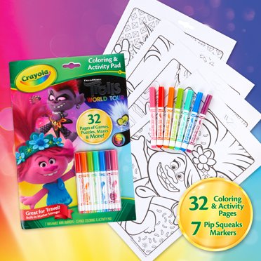 Jumbo Sidewalk Chalk - TROLLS World Tour - 5 Set - Walmart.com