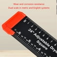 2 in 1 Drilling Positioning Ruler Combination Angles Ruler T Shape ...