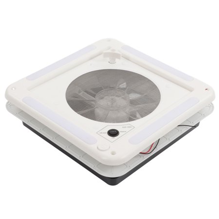 ANGGREK RV Roof Vent Fan,RV Roof Vent Fan 12V 360x360mm 10 Blades Dual ...