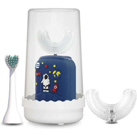 Kids Electric Toothbrushes, Wireless Charging U Shaped Toothbrush Kids ...