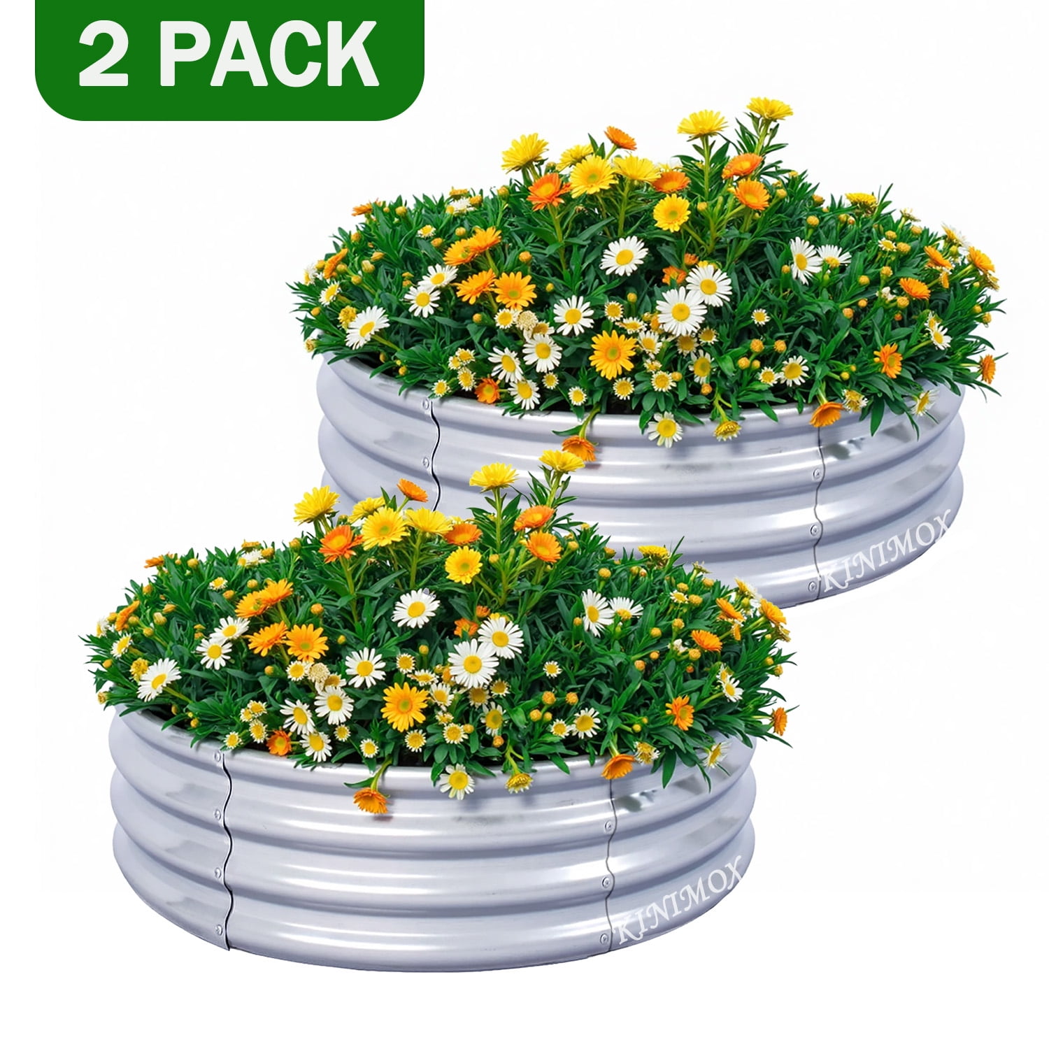 Click here for Ca Kinishop 2pcs Galvanized Raised Garden Bed  W90... prices