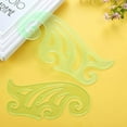 6 Pieces Plastic French Curve Ruler Multi-Function Comic Template Tool ...