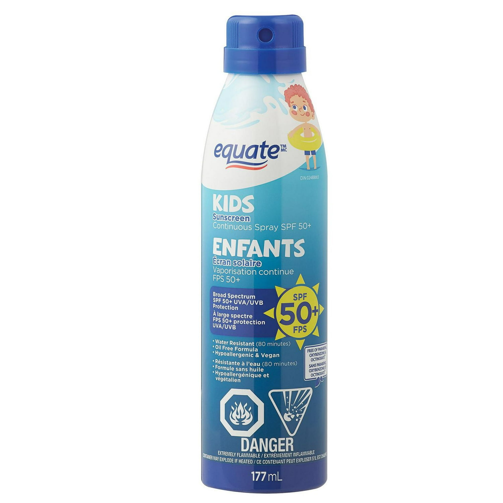 Click here for Equate Kids Spf 50+ Continuous Spray Sunscreen 177... prices