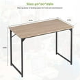 PayLessHere 39 inch Computer Desk,Sturdy Laptop Table for Home Office ...