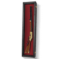 Pennzoni Rifle Gun Display Case, Clear Acrylic, Walnut Hardwood, Red ...