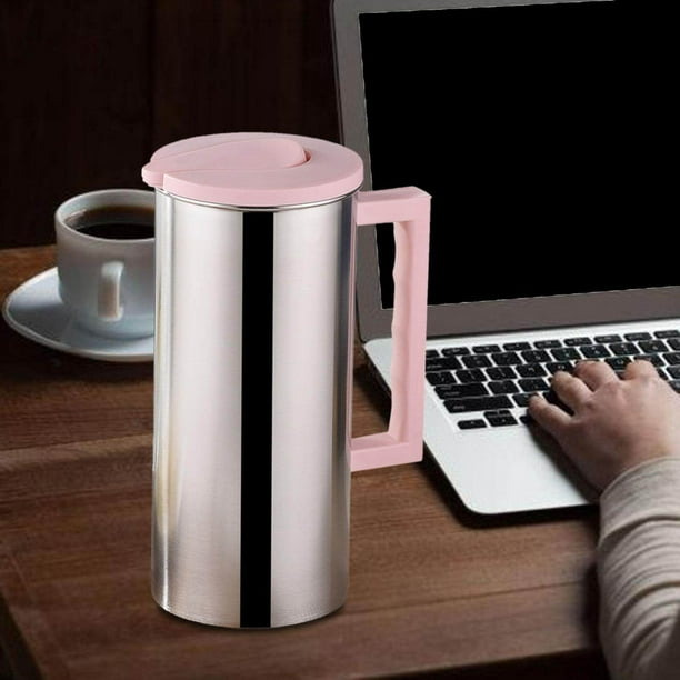 stanreset 1.6L Cold Water Kettle and Lid Metal Resistant steel pitcher ...