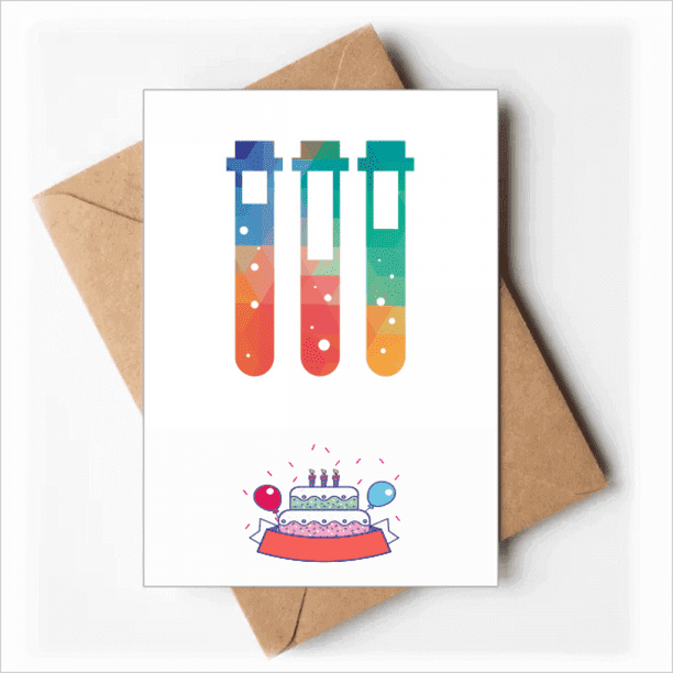 Different Liquids Test Tubes Chestry Happy Birthday Greeting Cards ...
