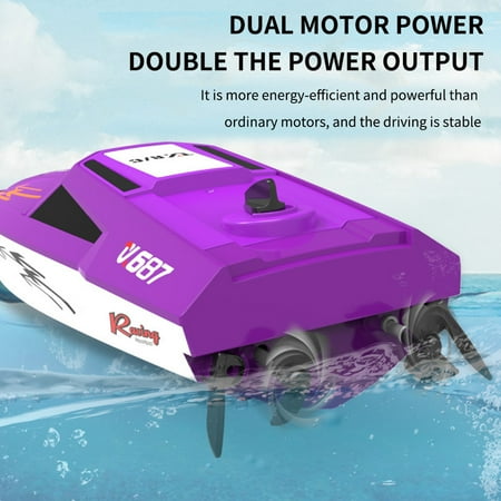Remote Boat,Remote Boat 2 Batteries Speedboat Dual Motors Ship And Toy ...