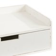 Kate and Laurel Kitt Modern Floating Shelf Side Table with Drawer, 18 x 12 x 7, White ...