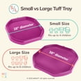 MEKA Large 38"x38" Tuff Tray Pink, Indoor Activity Sensory Tray ...