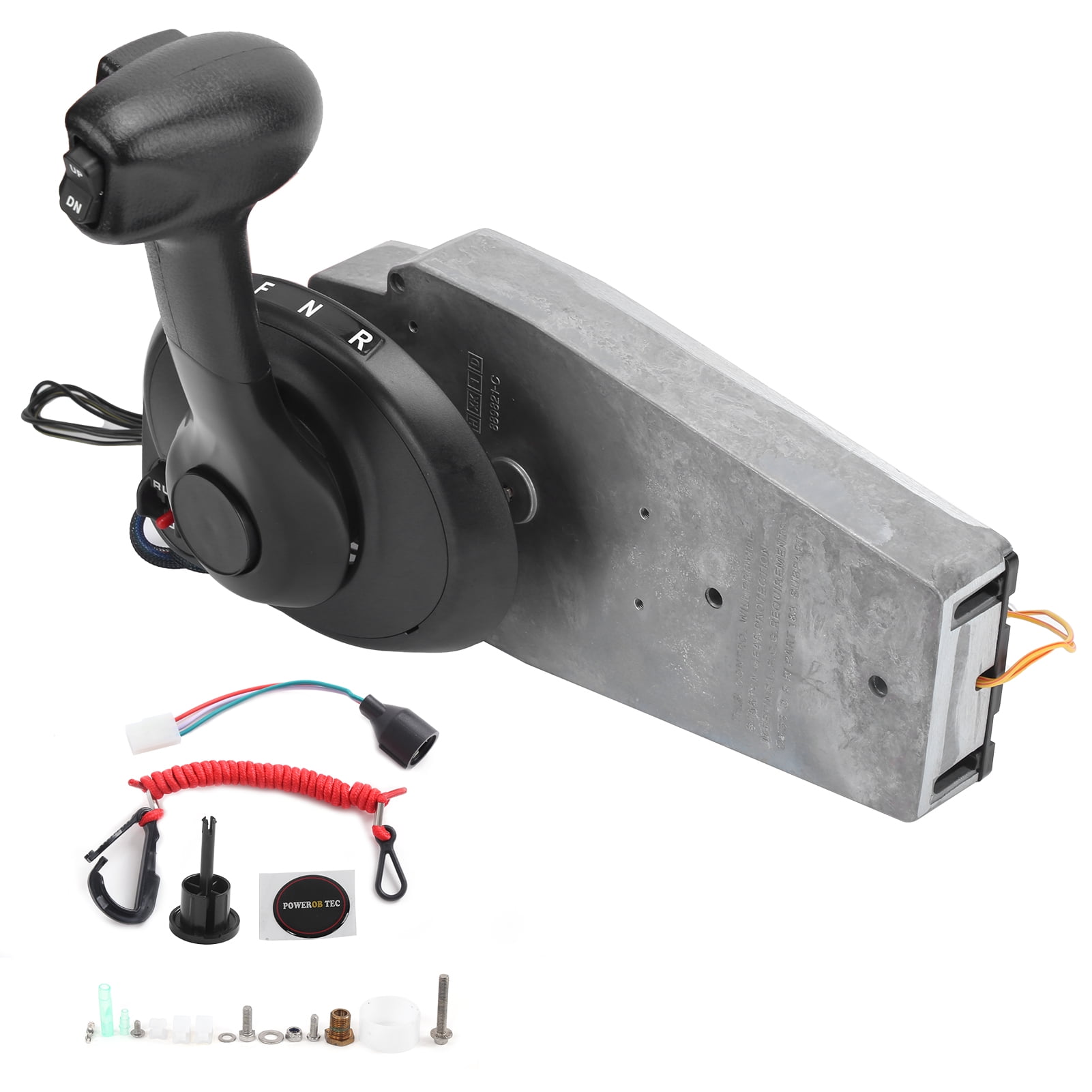 Outboard Engine Remote Control Box, Side Mount Remote Control Box ABS ...
