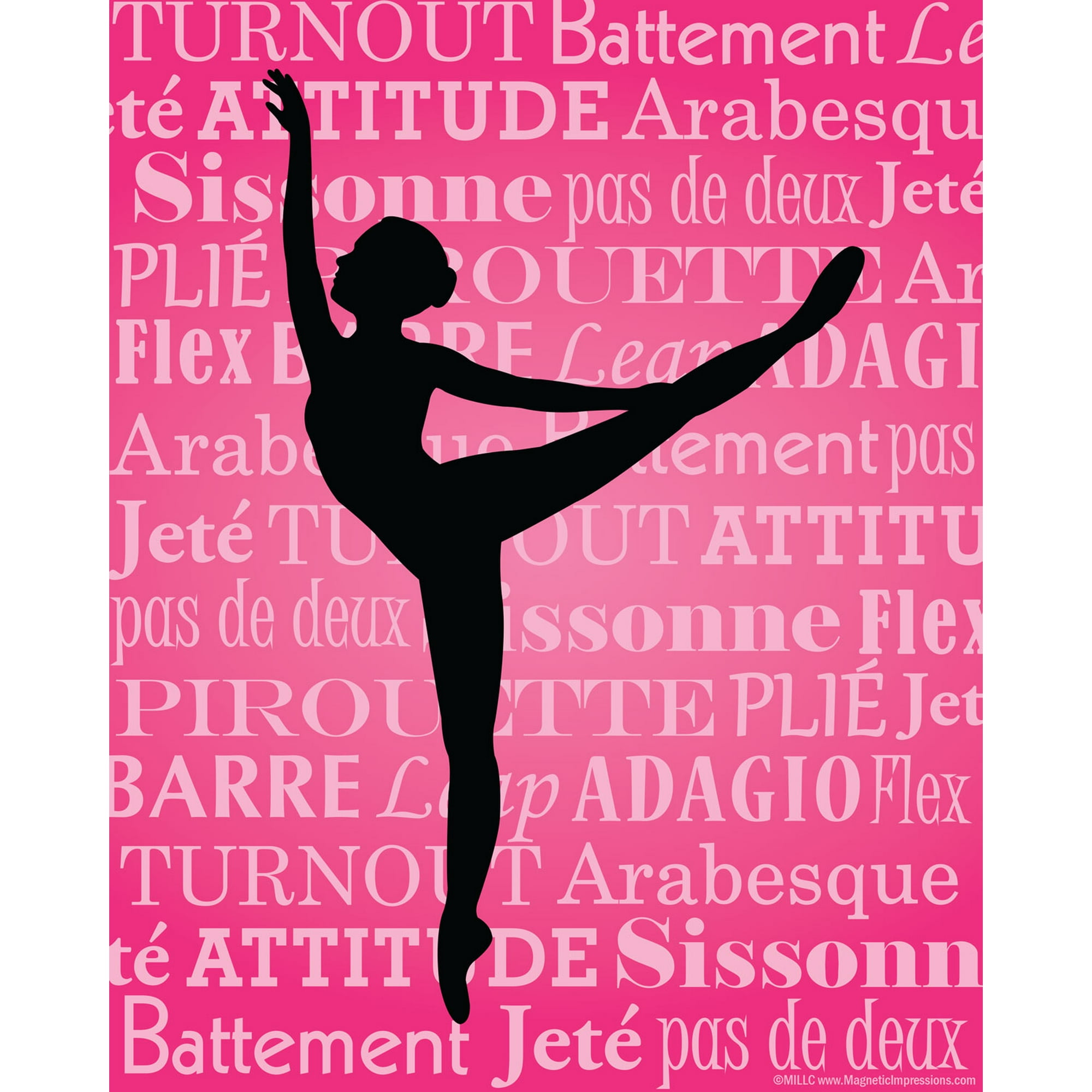Ballerina Silhouette Arabesque