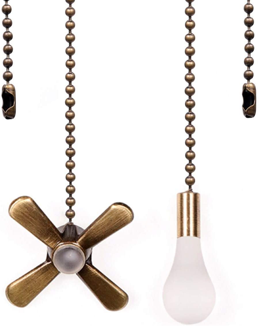 Manunclaims Ceiling Fan Pull Chain, Fan Pulls Set with Connector, 2 ...