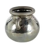 DecMode Eclectic Style Large, Round, Electroplated Metallic Silver ...