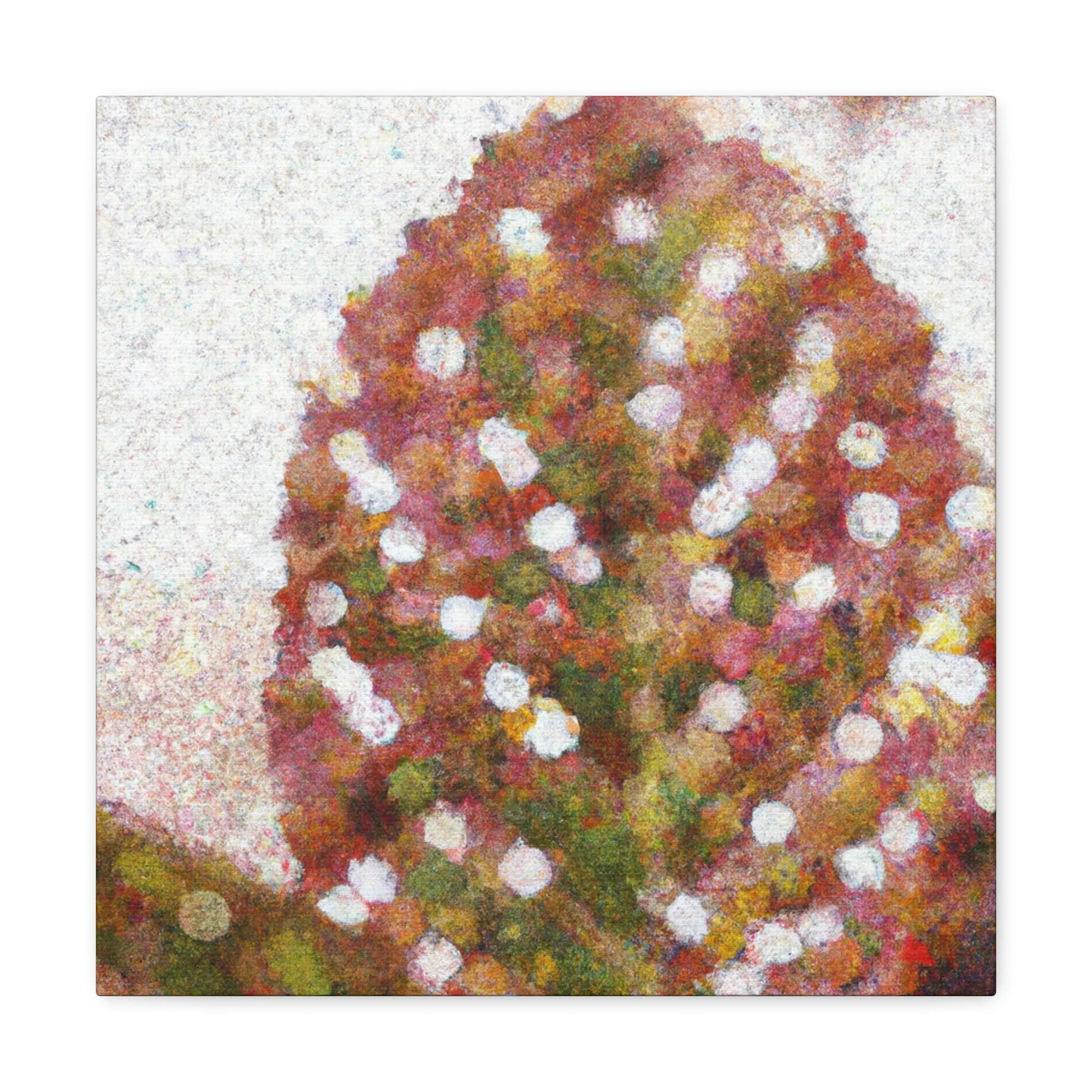 Leaf in Pointillism - Canvas - Walmart.com