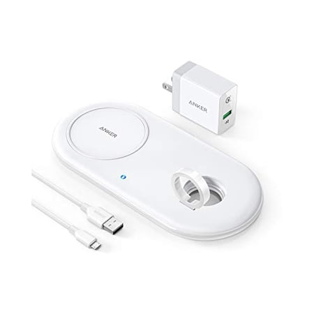 Anker Wireless Charger, 2 in 1 PowerWave+ Pad with Apple Watch Holder ...