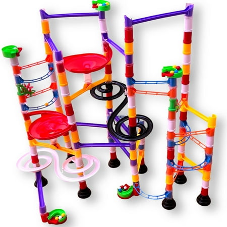 230PC Huge Marble Run for Kids Ages 4-8 8-12 - Marble Track Toys ...