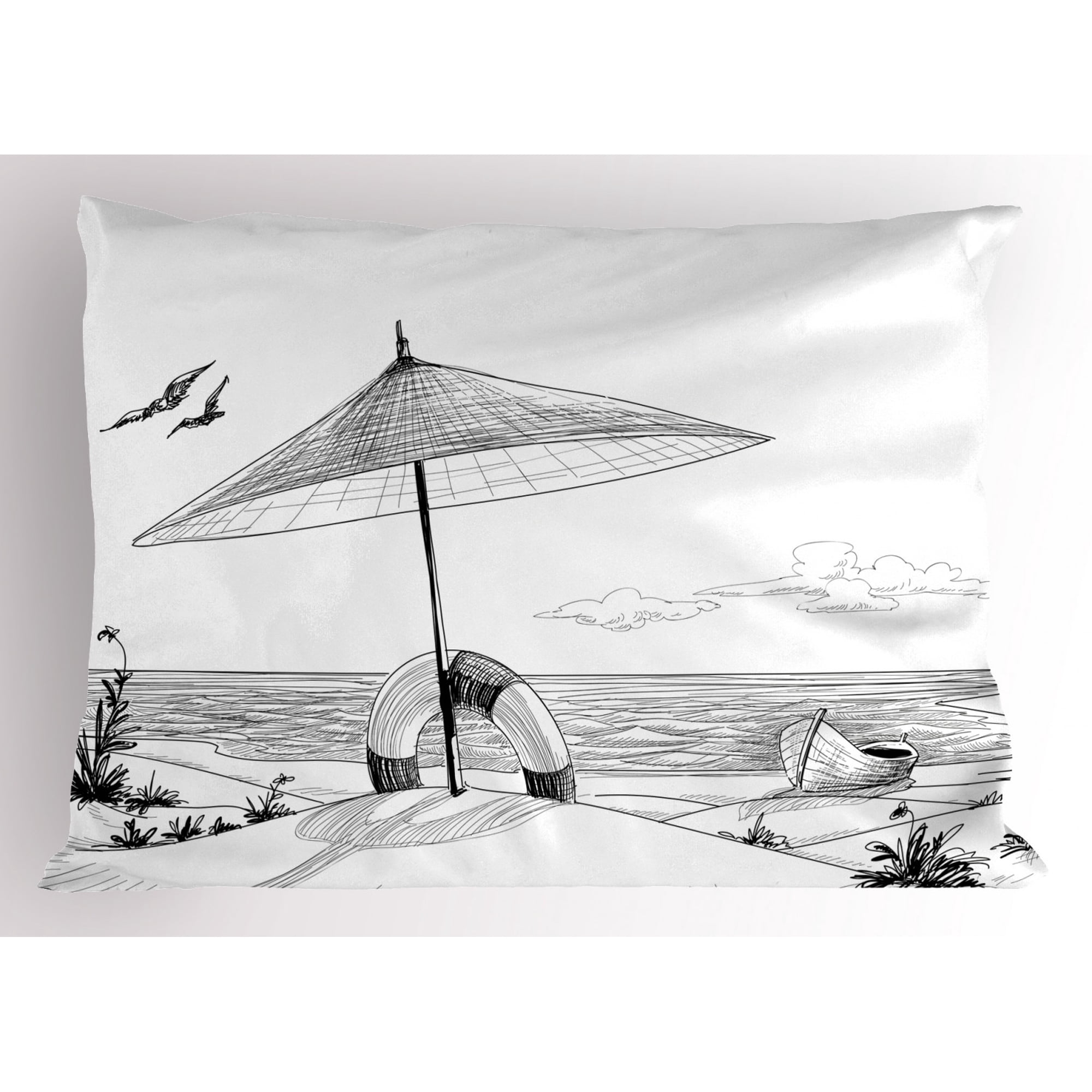 Beach Pencil Drawings
