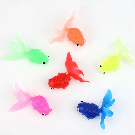12PCS Goldfish Toy Artificial Mini Fish Toy Fish Tank Decoration Party ...