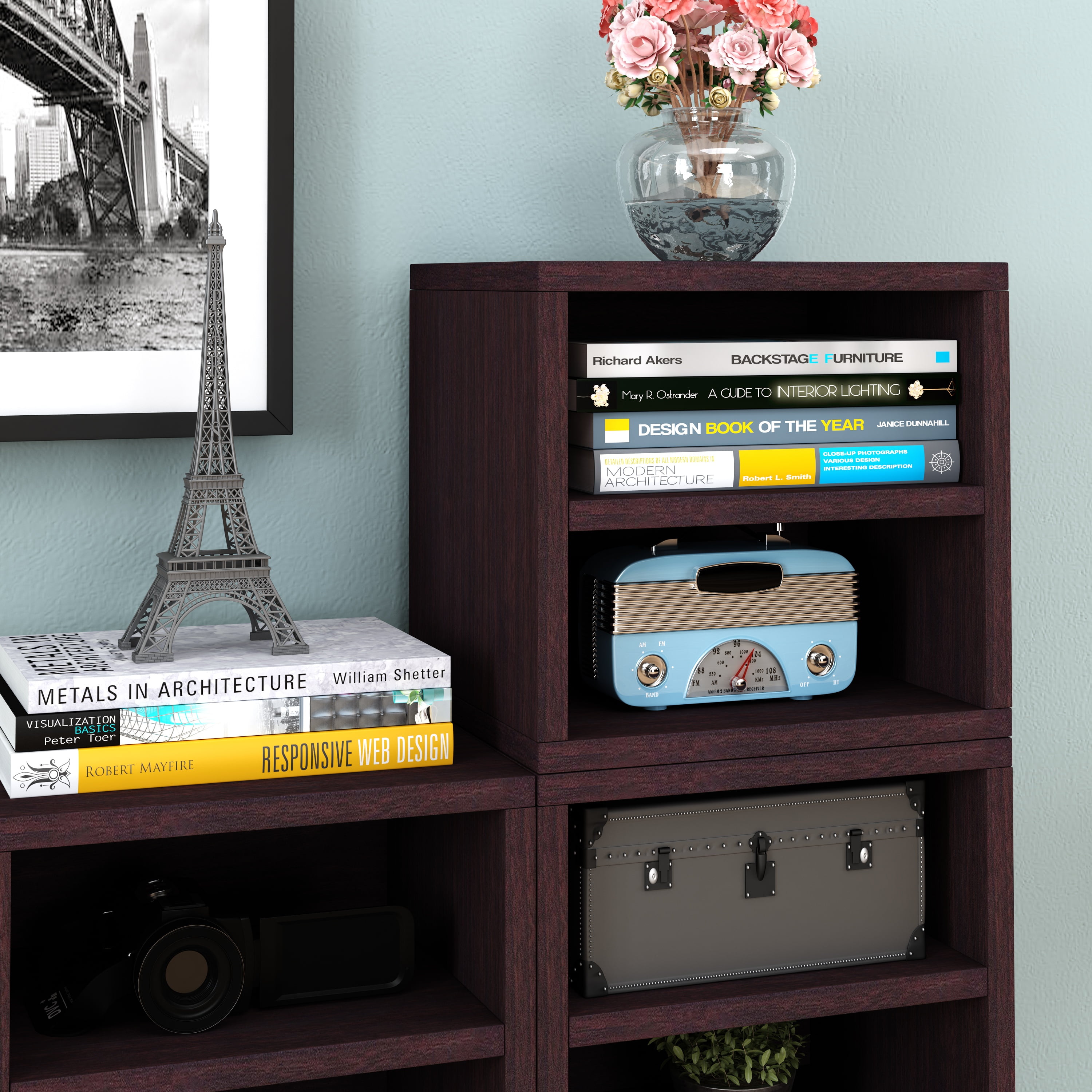 Way Basics Modular Connect Shelf Cube Cubby Storage Stackable Closet ...