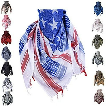 Rothco Stars and Stripes US Flag Shemagh Tactical Desert Keffiyeh Scarf ...
