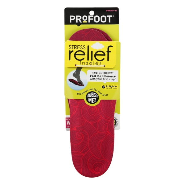 Profoot Stress Relief Insole, Women, 6-10 1 Pair - Walmart.com ...