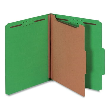 Universal Pressboard Classification Folders, Letter, Six-Section ...
