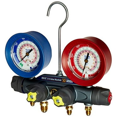 Yellow Jacket 42021 Series 41 Manifold, with 3-1/8' Gauges - Walmart.com