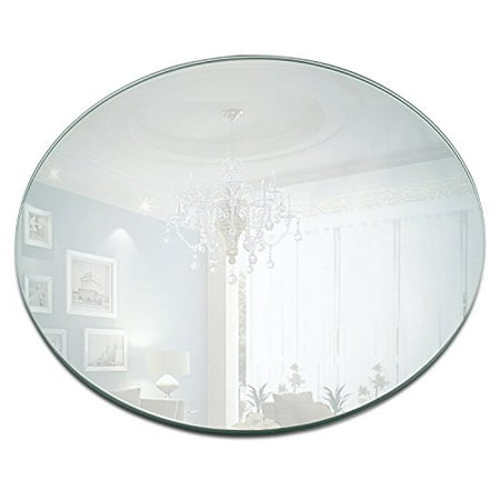 12 Inch Round Mirror Candle Plate Set - Box of 12 Mirror Trays ...
