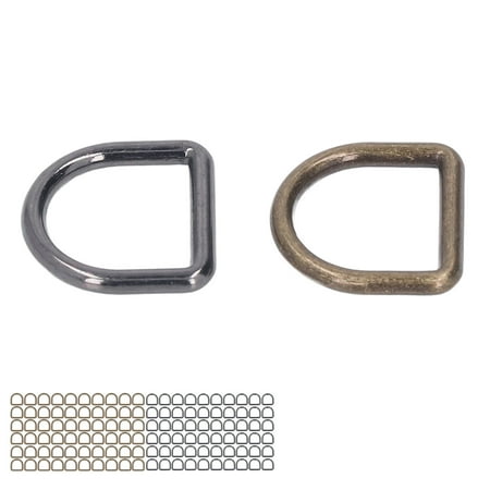 Metal D Rings, Seamless Welding 120 Pieces D Rings Buckle For Backpack ...