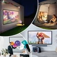 FANGOR 120" Projector Screen, Foldable 16:9 HD Anti-Crease Portable ...