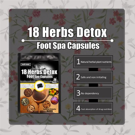 Detox Foot Soak Pods Herbal Weight Lossing Fat Burning Supplies Sleep ...